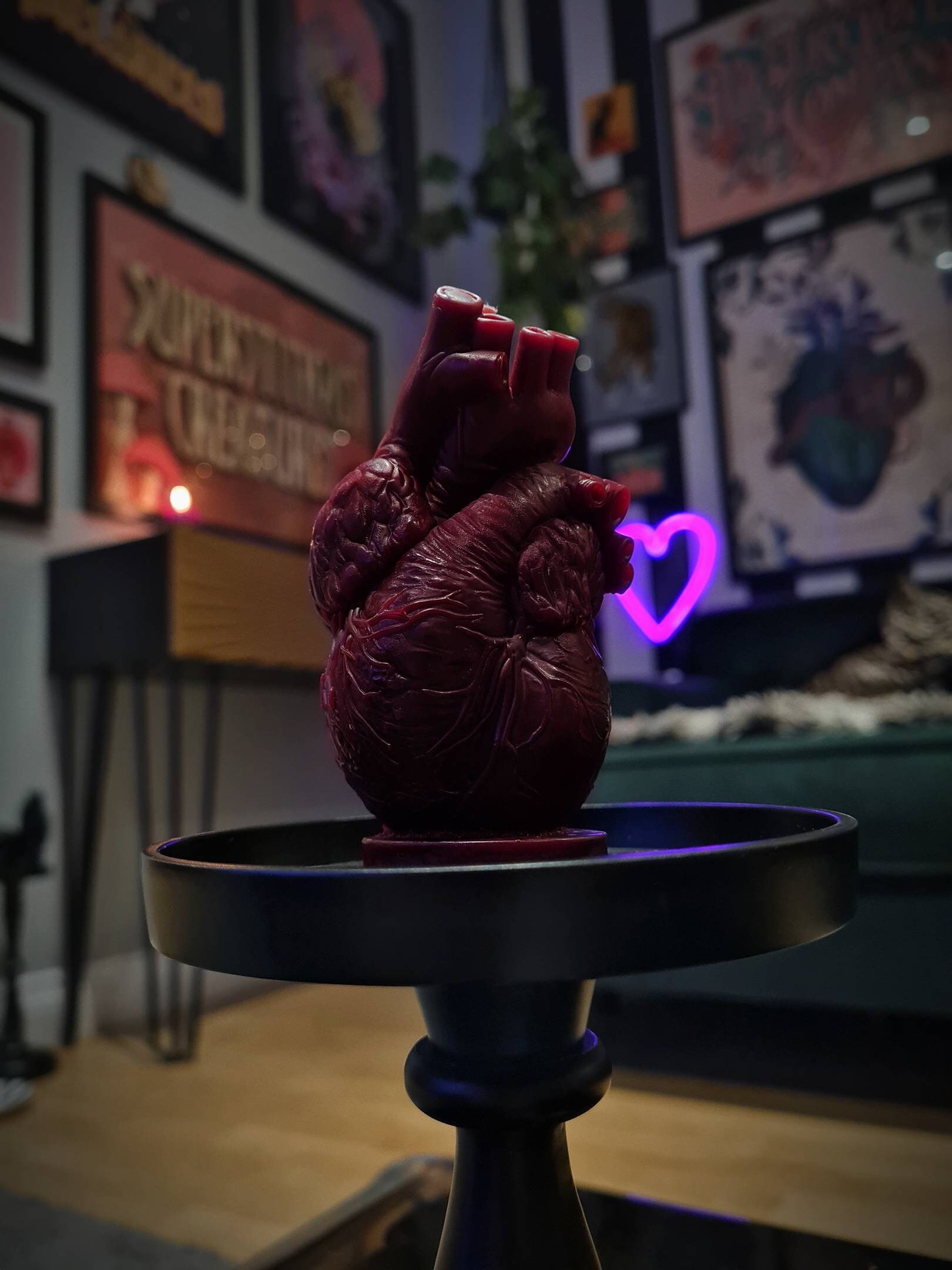 ANATOMICAL HEART CANDLE - Etsy
