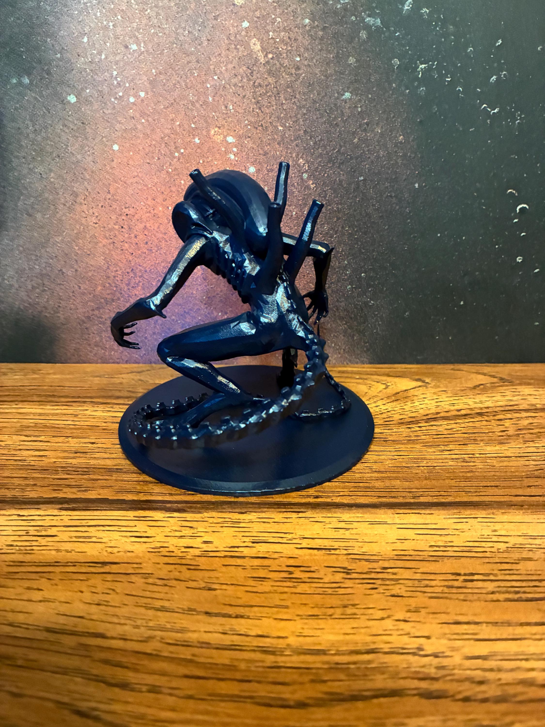 Alien Predator Resin Statue | Snarling Xenomorph Pose | Hand‑painted ...