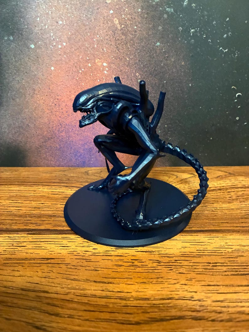 Alien Predator Resin Statue | Snarling Xenomorph Pose | Hand‑painted ...