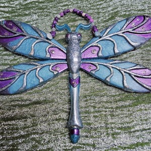 Winter Dragonfly Resin Wall Hanging - Etsy