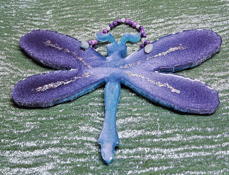 Winter Dragonfly Resin Wall Hanging - Etsy