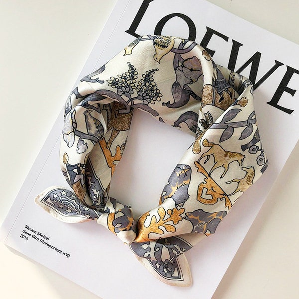 Square Silk Scarf - Etsy