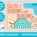 Less Teachin' More Beachin' Summer Teacher Gift Tag Fully Customizable ...