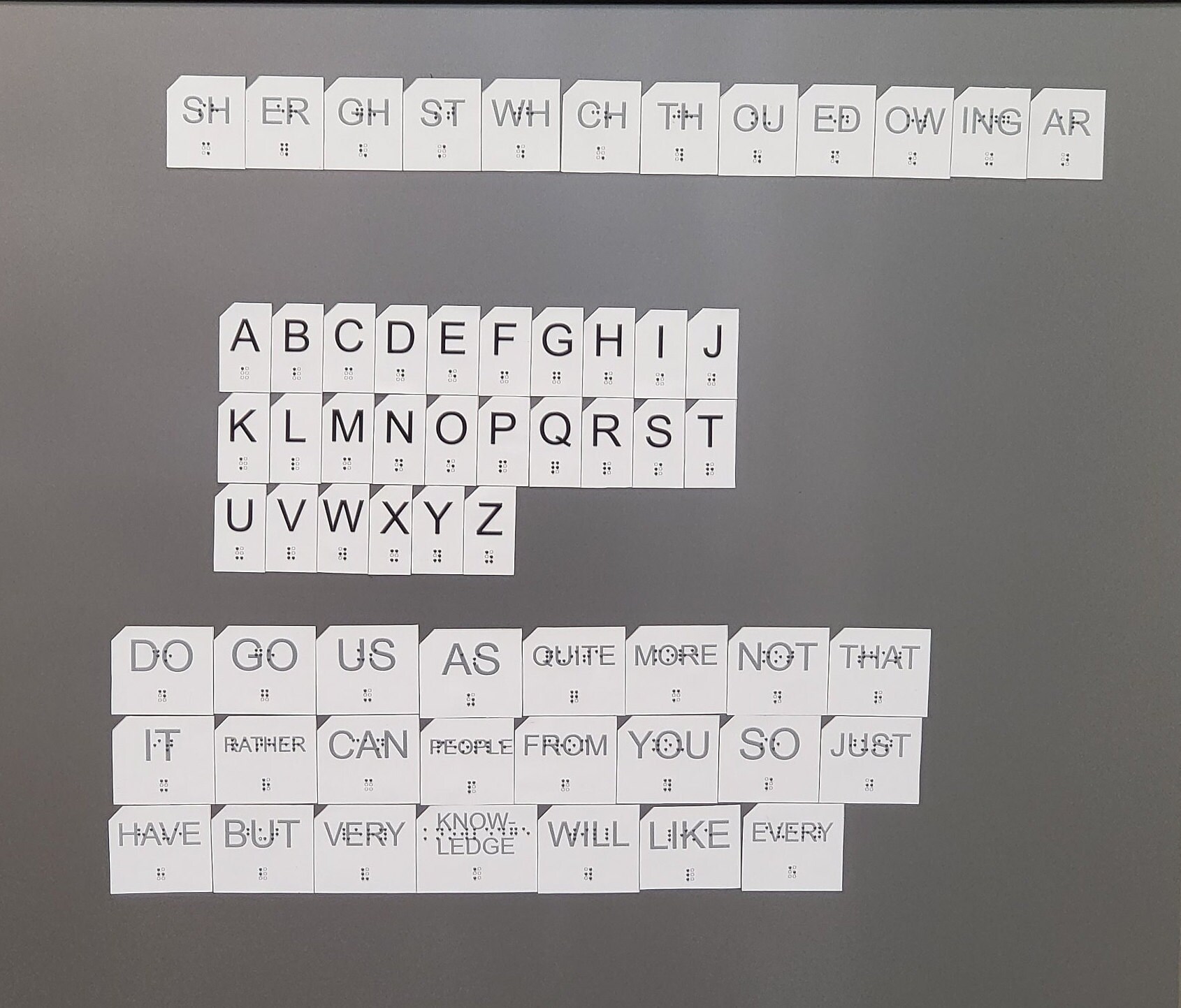 Grade 2 Braille Refrigerator Magnets - Etsy