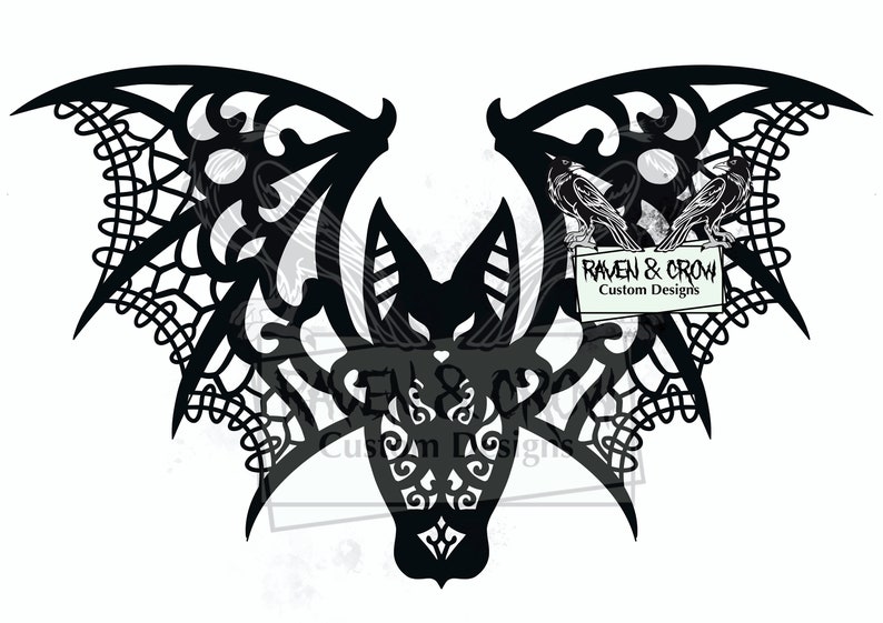 Lace-bat-halloween-gothic Style-instant Download Svg-png-jpg - Etsy ...