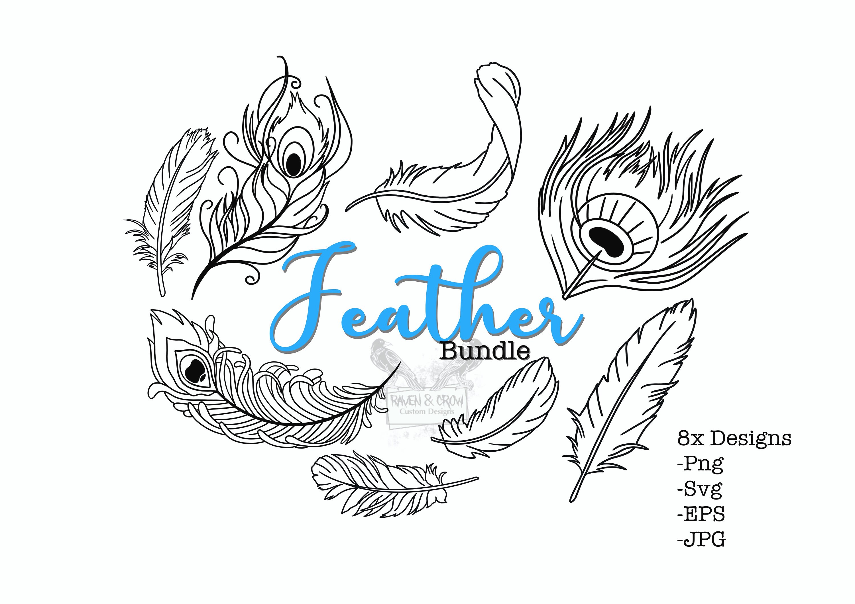 Feather SVG Bundle Instant Download-png-jpg SVG Files - Etsy