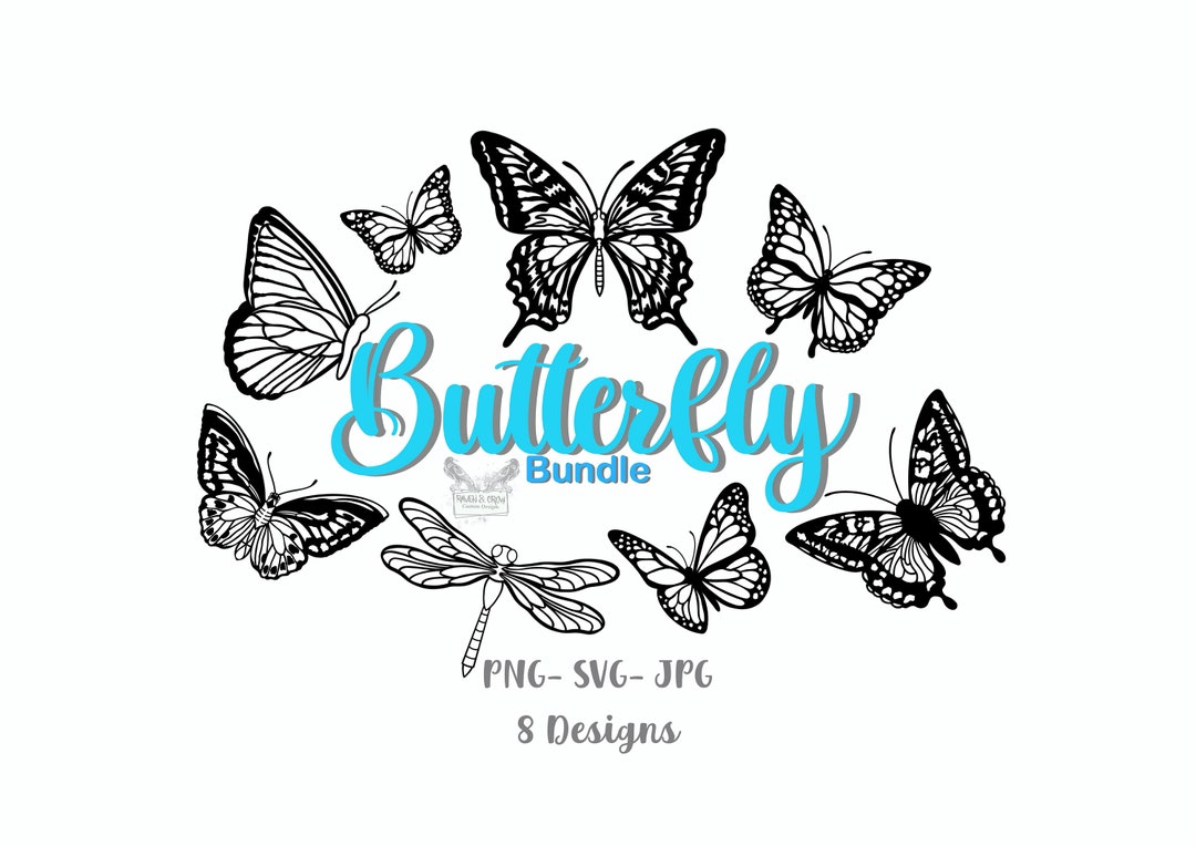 Butterfly- SVG Bundle-instant Download-png-jpg Files Included- Graphic ...