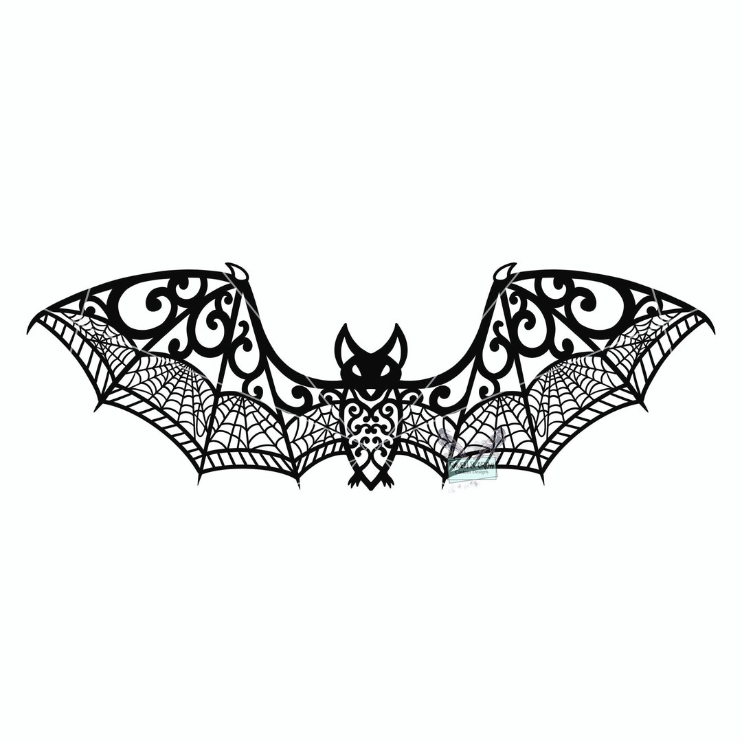 Lace Wing Bat- Spider Web- PNG- SVG- Jpg-instant Download-graphic ...