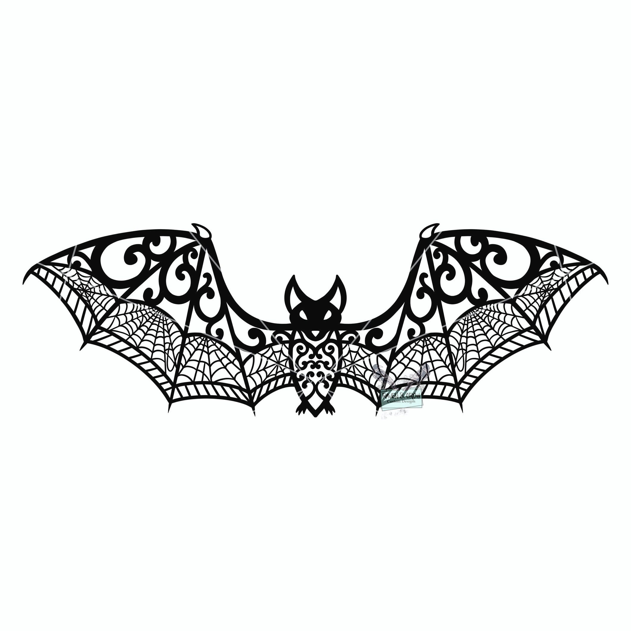 Lace Wing Bat- Spider Web- PNG- SVG- Jpg-instant Download-graphic ...