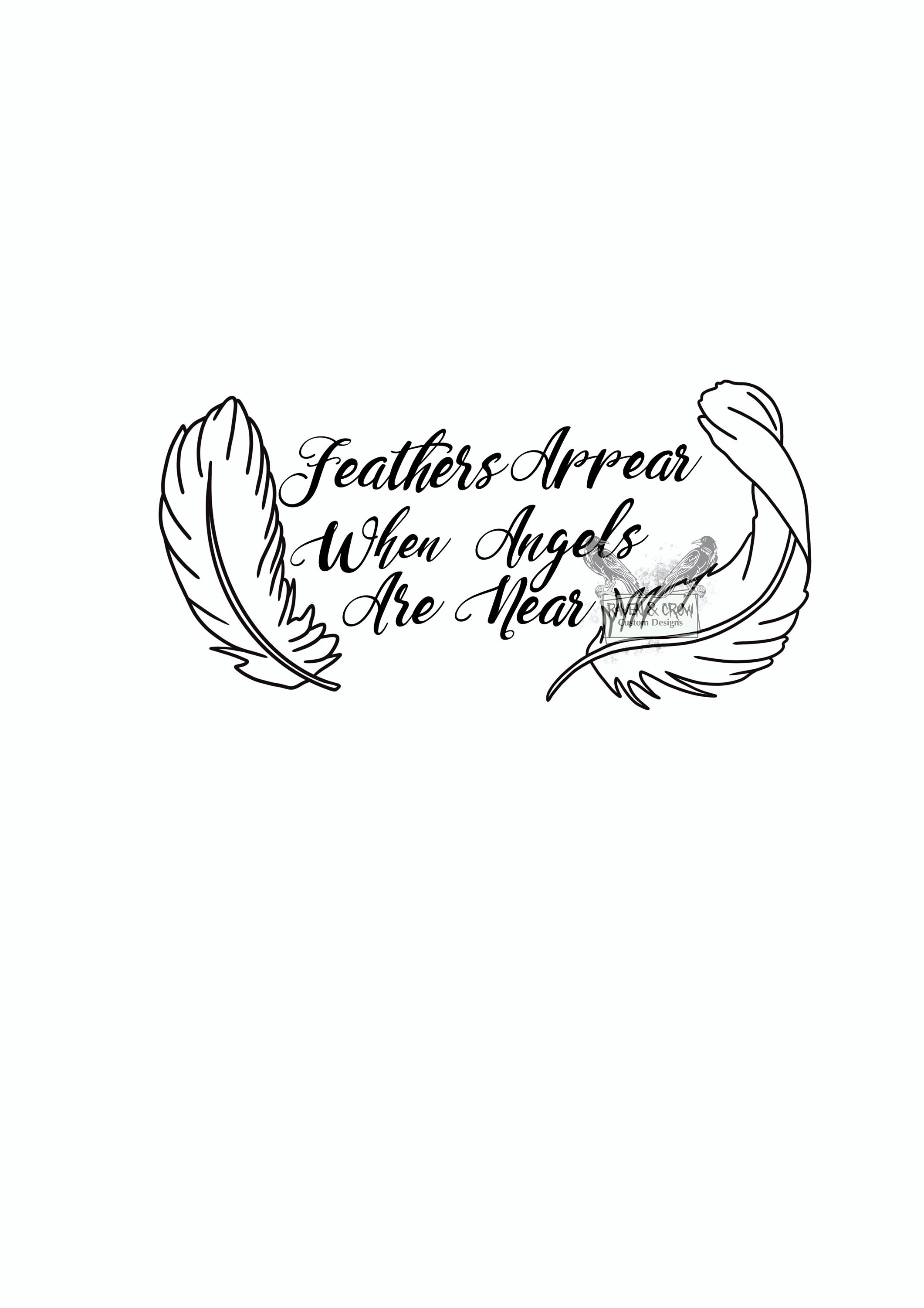 Feathers Appear- Memorial- in Loving Memory Of-instant Download- Svg ...
