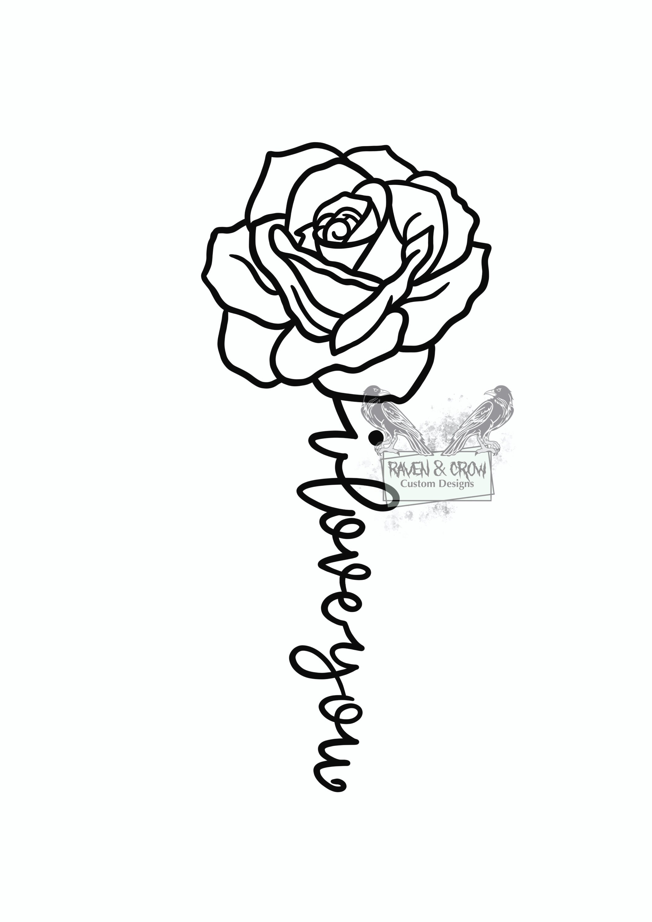 I Love You Long Stem Rose-instant Download Svg-png-jpg Files - Etsy