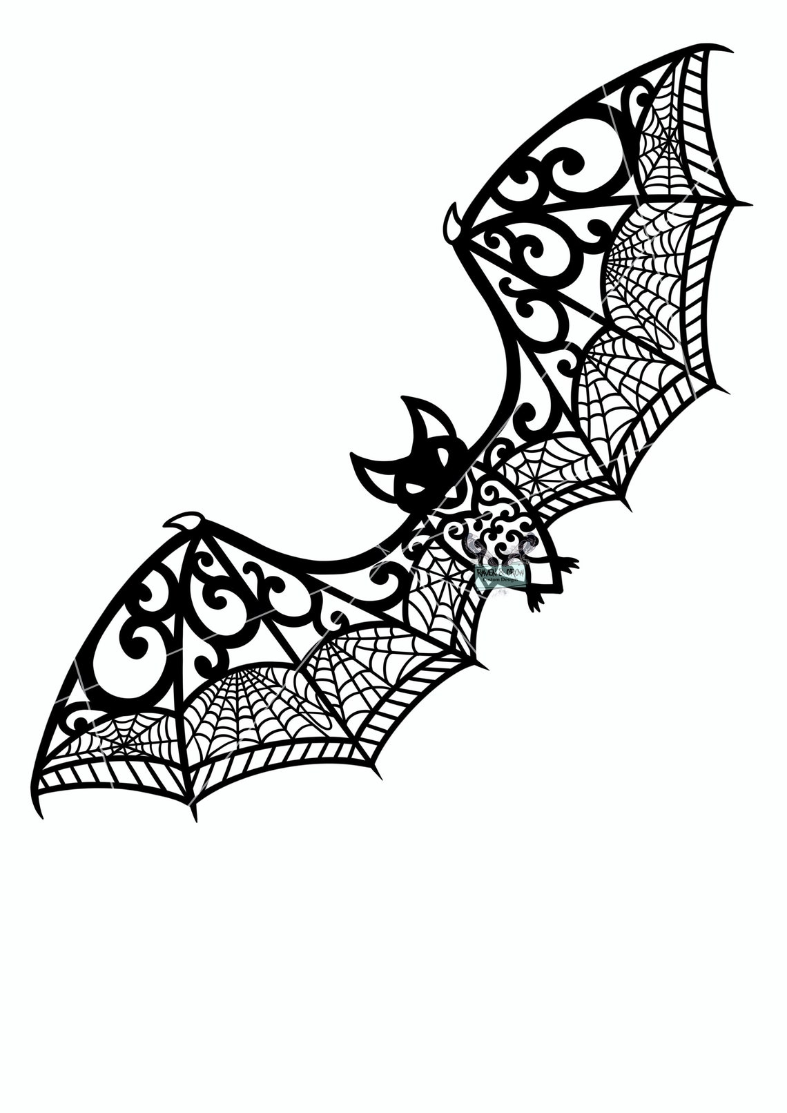 Lace Wing Bat SVG – Spider Web Graphic, Cut File (digital Download) - Etsy