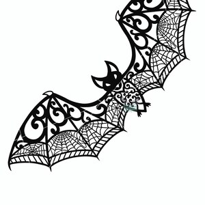 Lace Wing Bat SVG – Spider Web Graphic, Cut File (digital Download) - Etsy