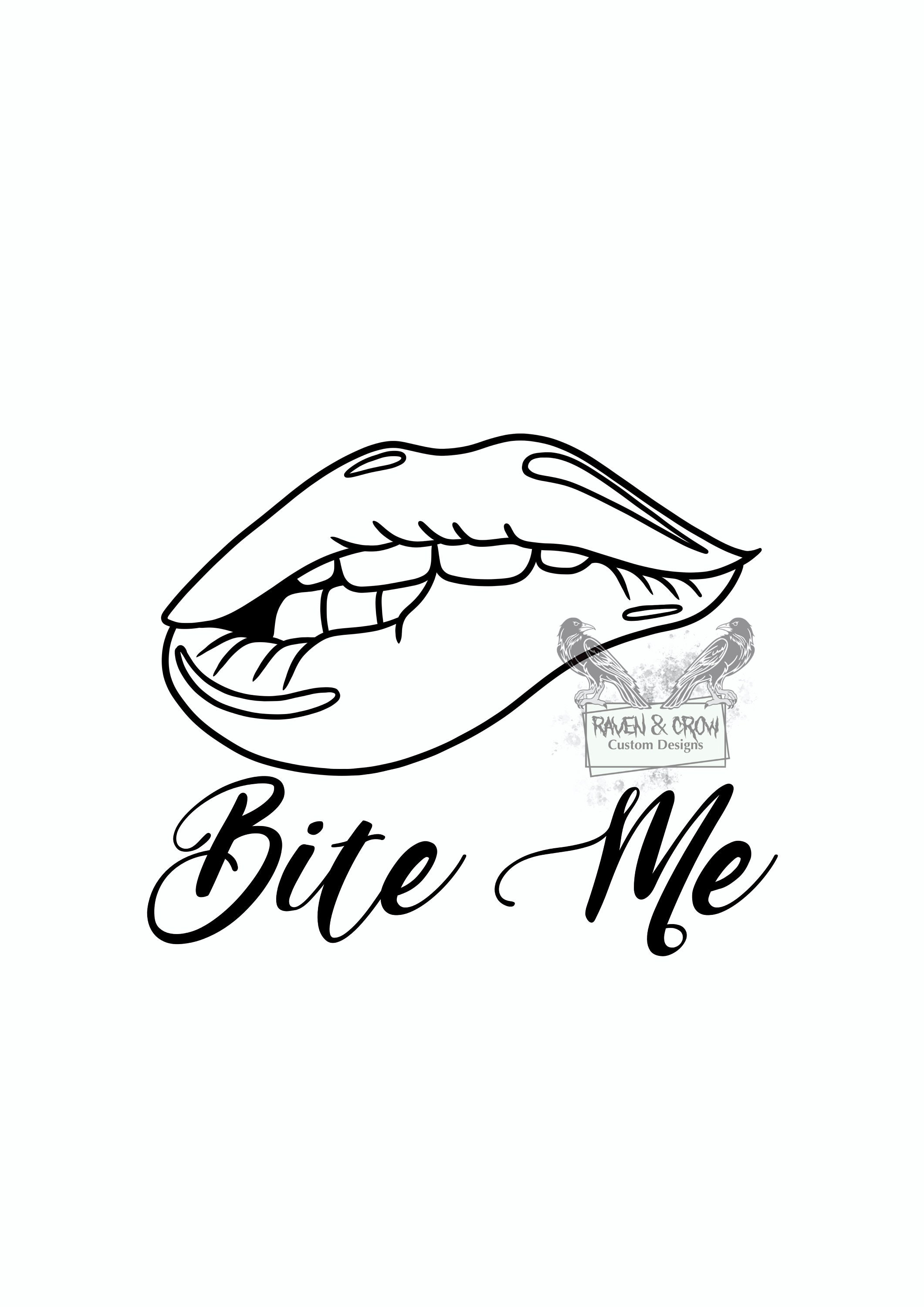 Lip Biting Drawing Tumblr