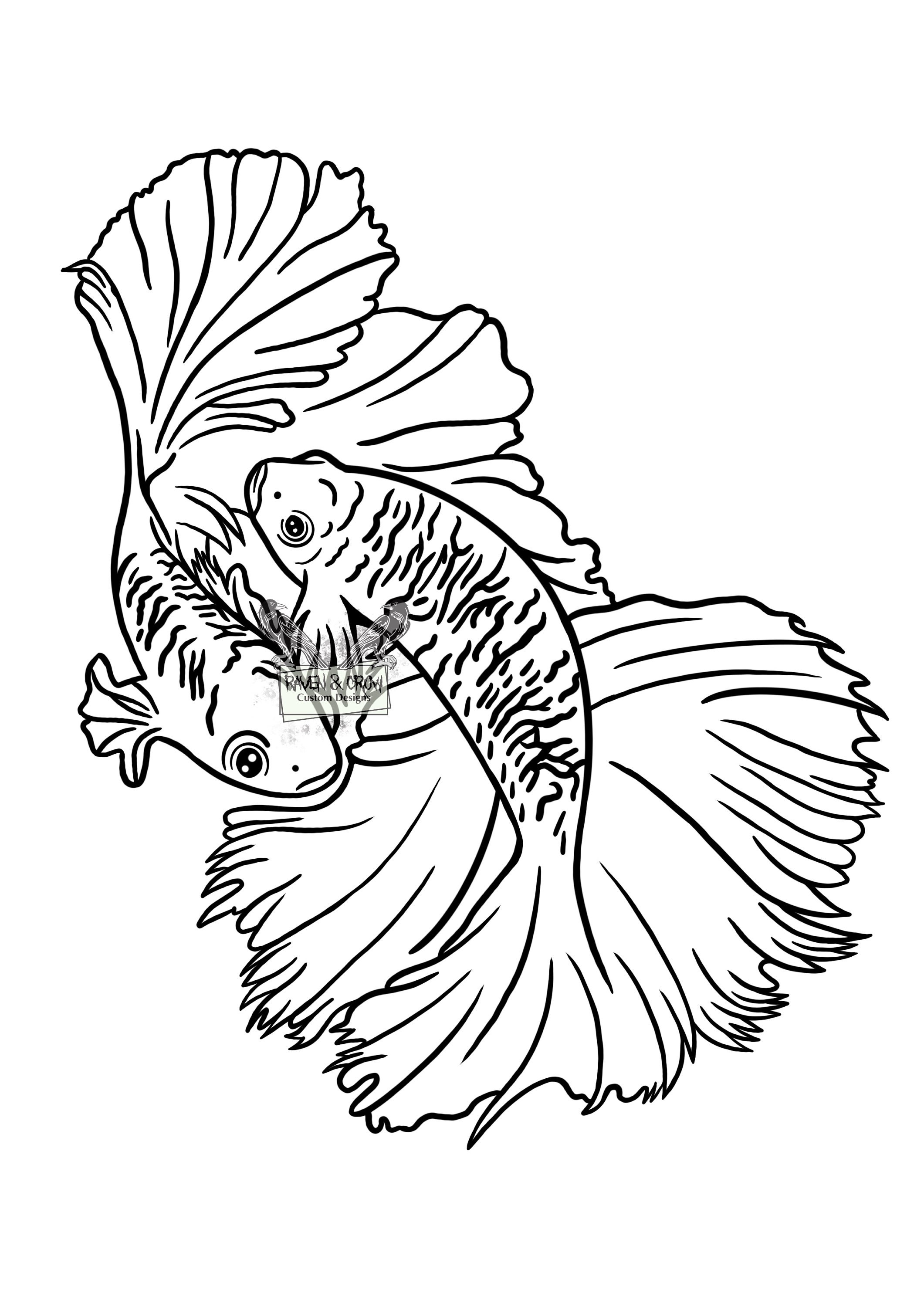 Fighter Fish- Instant Download- Svg-png-jpg Files Included- Svg Bundle ...
