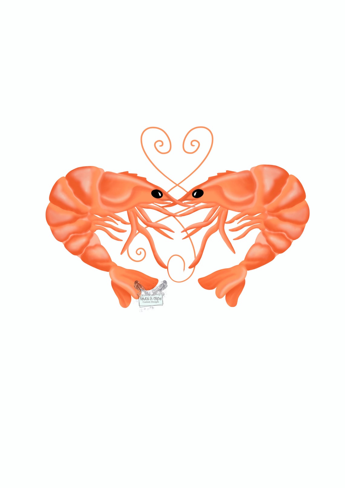 Cute Shrimp SVG – Prawn Clip Art, Graphic Design (instant Download) - Etsy