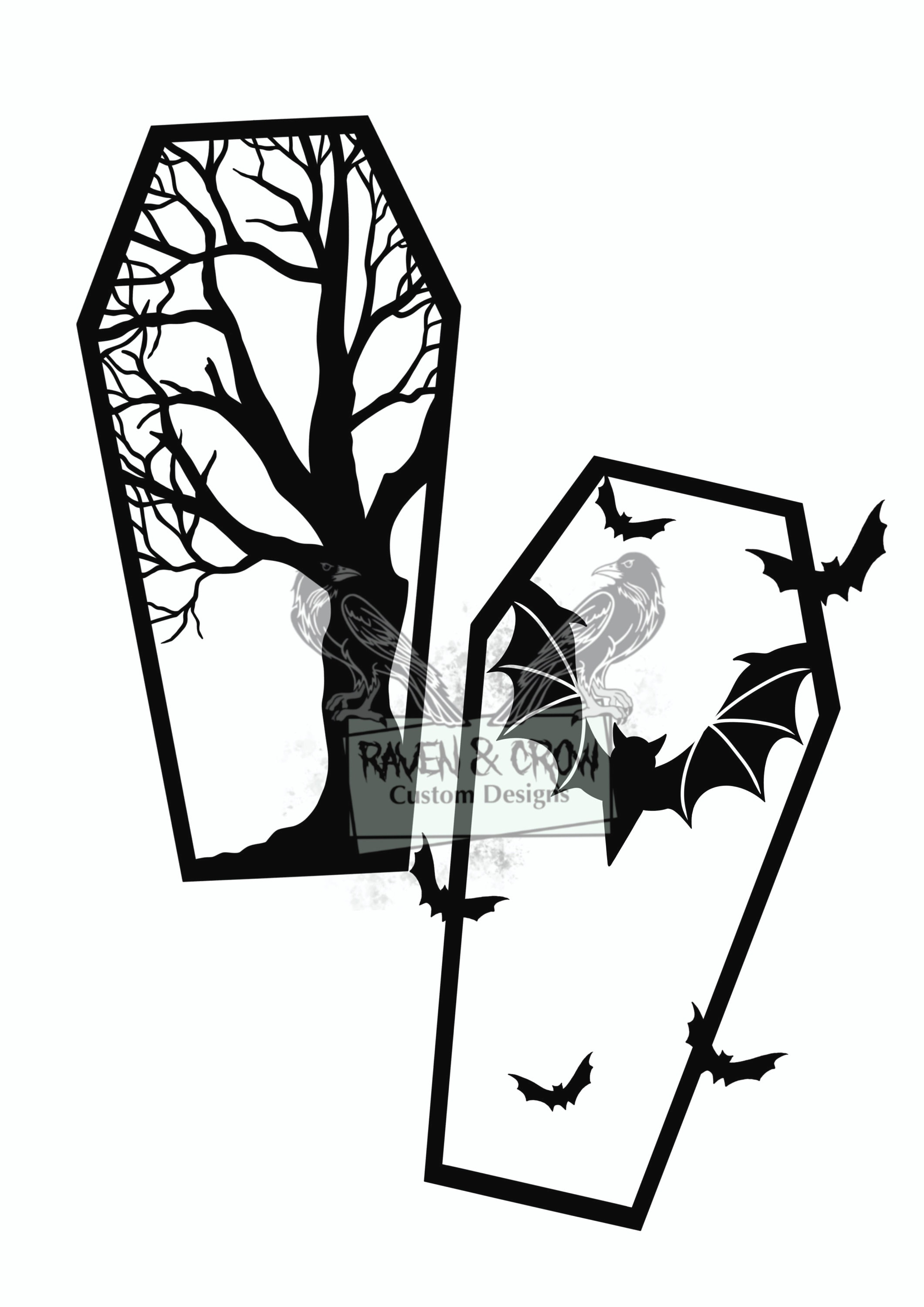 4x Coffin- Halloween-spooky- SVG- Instant Download-png-jpg- Files ...