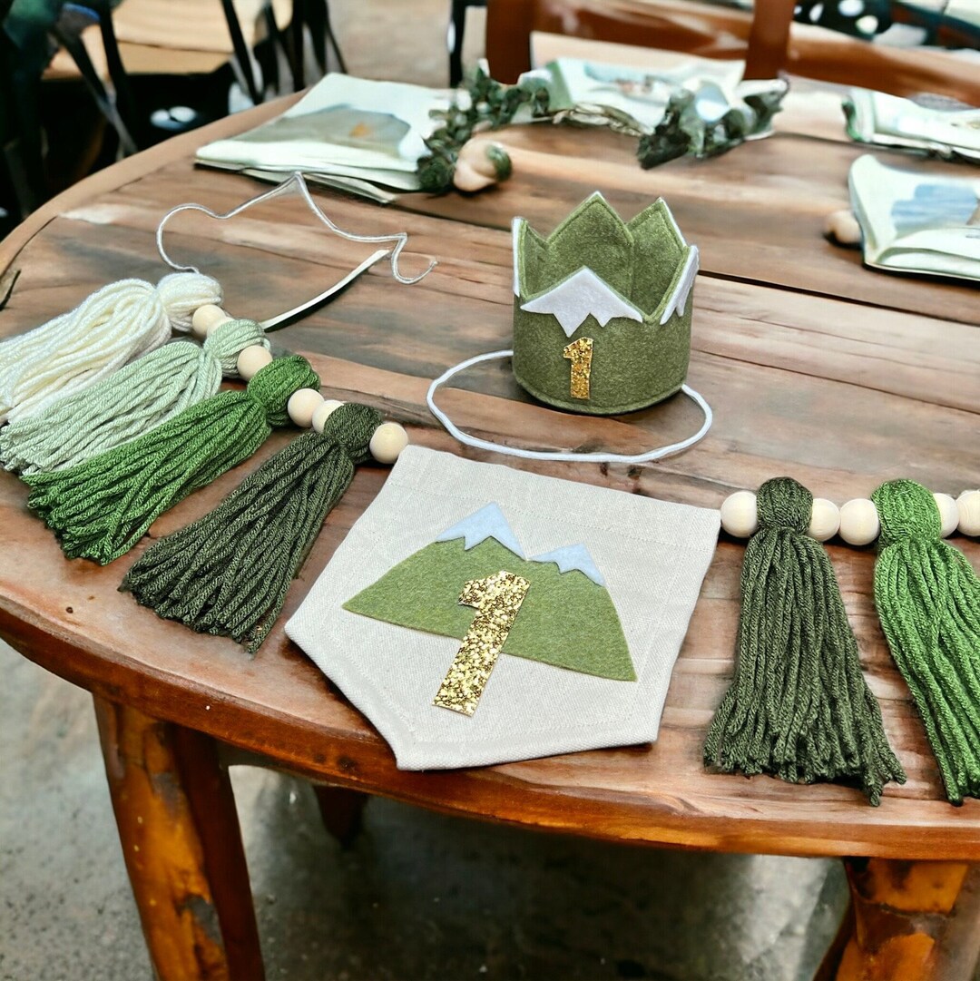 Happy Camper Birthday Crown Mountain Crown Adventure Birthday Camping ...