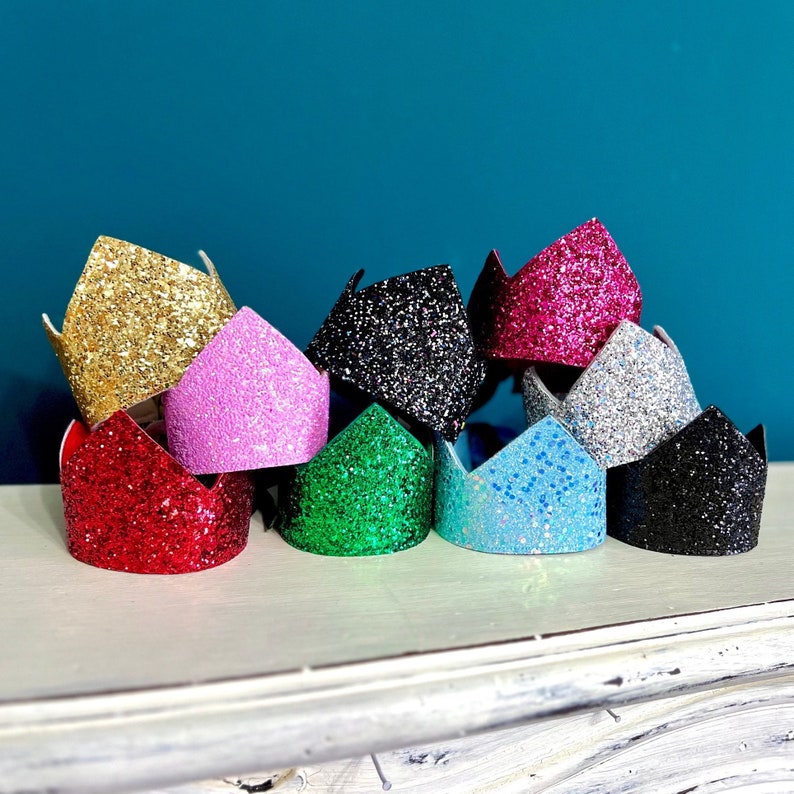 Glitter Princess Crown Princess Dress up Crown Customizable Felt Crowns ...
