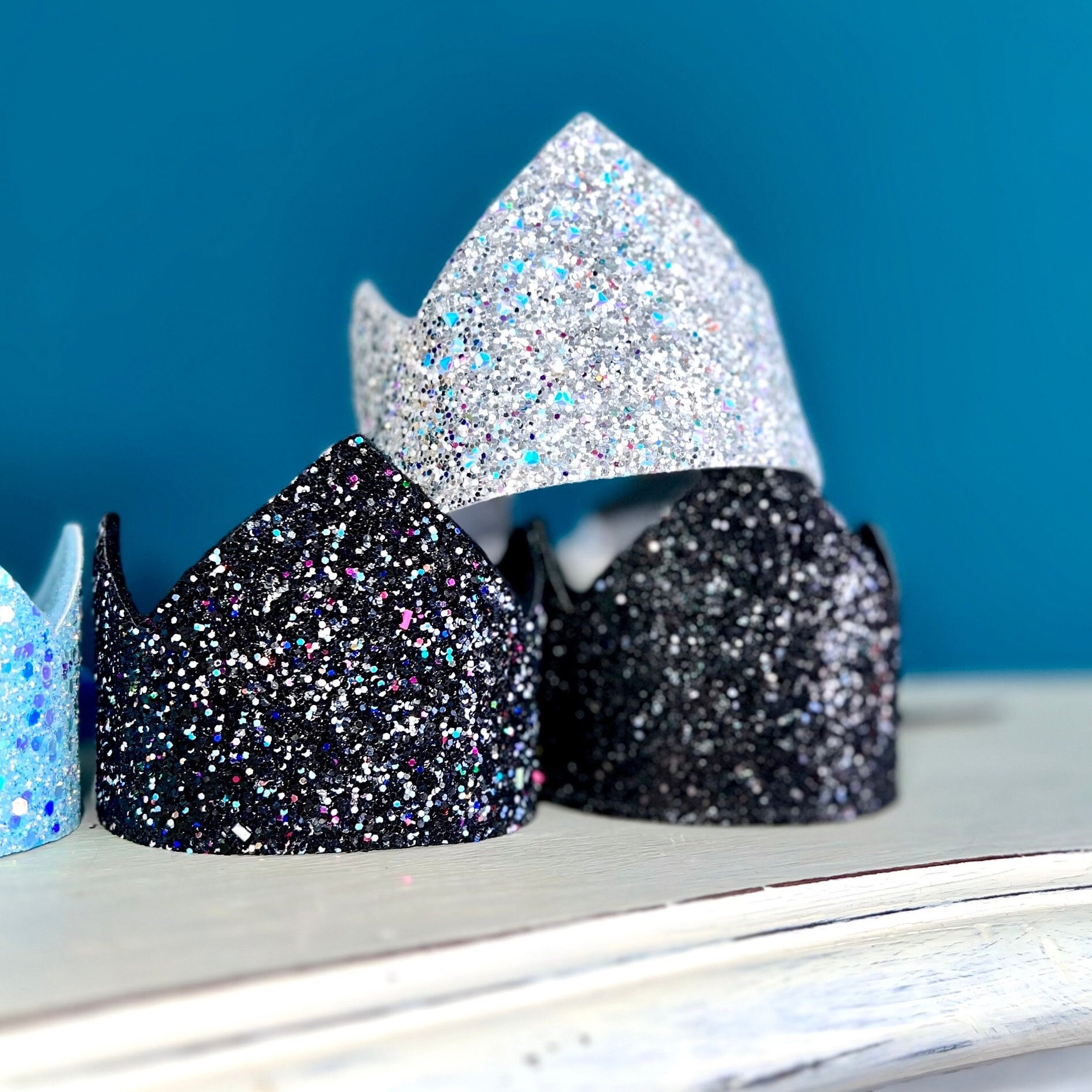 Glitter Princess Crown Princess Dress up Crown Customizable Felt Crowns Sparkly Tiaras Holiday ...