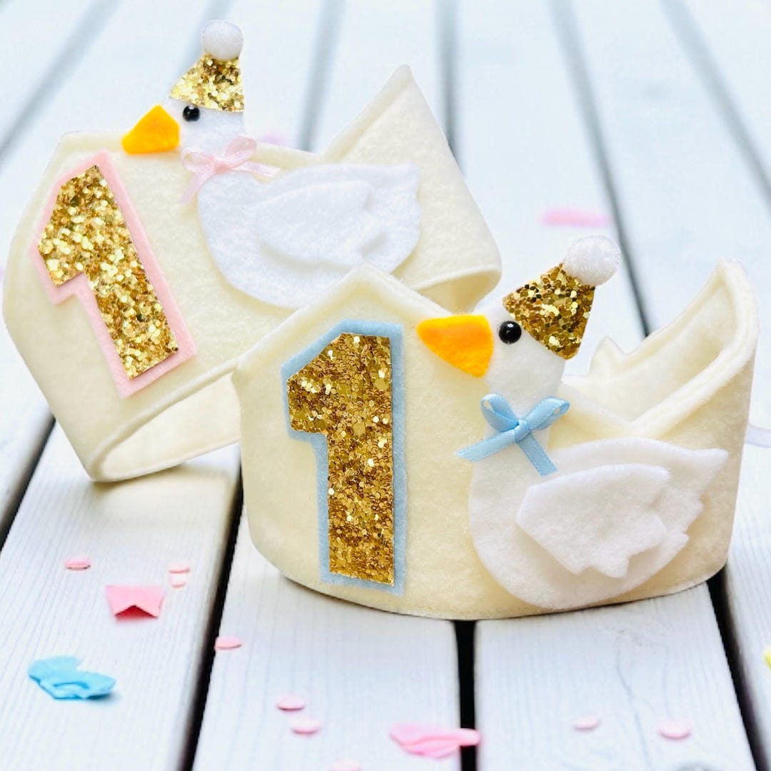 Silly Goose 1st Birthday Felt Crown, High Chair Tassel Garland - Etsy