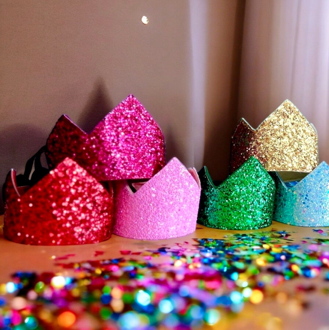 Glitter Princess Crown Princess Dress up Crown Customizable Felt Crowns ...