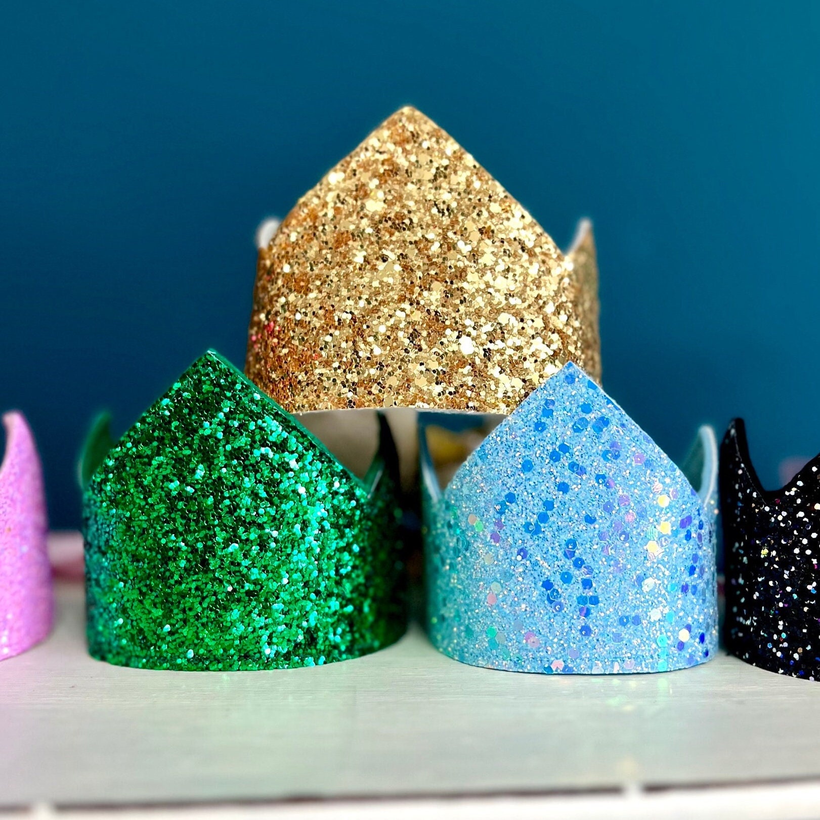 Glitter Princess Crown Princess Dress up Crown Customizable Felt Crowns ...