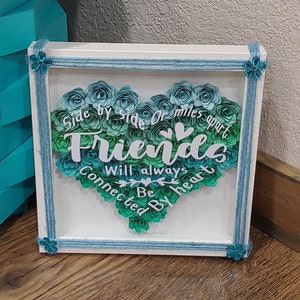 Forever Heart Friendship Shadow Box - Etsy