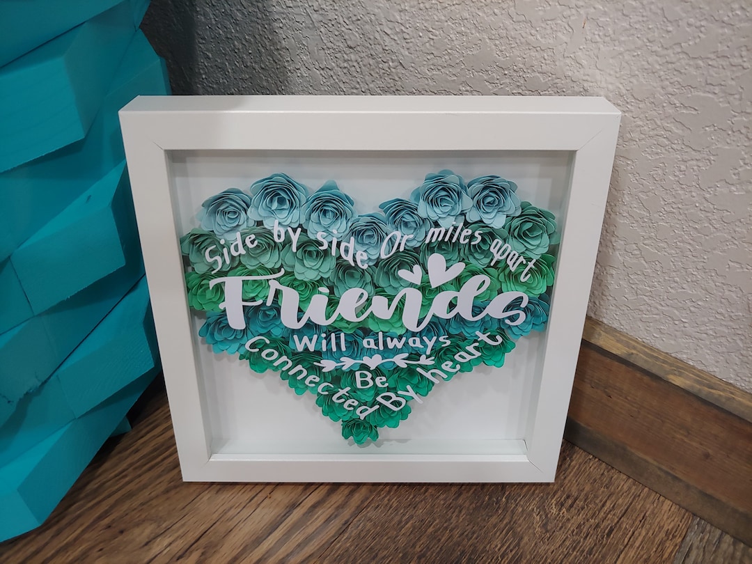 Forever Heart Friendship Shadow Box - Etsy