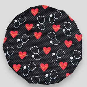 First Aid Satin Lined Bonnet/medical Cap - Etsy