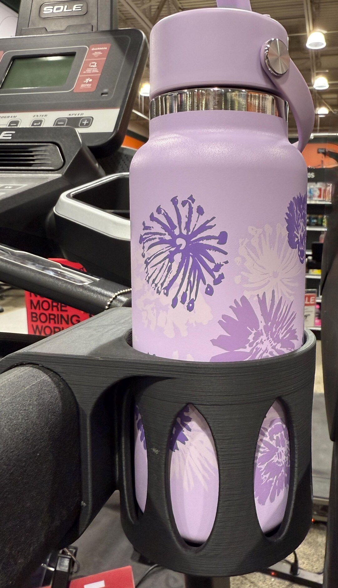 SOLE F63 Treadmill Cup Holder: Sturdy Black PLA Water Bottle Mount - Etsy