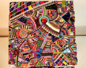 Wall Art Home Decor Handmade Beaded Wall Art Colorful - Etsy