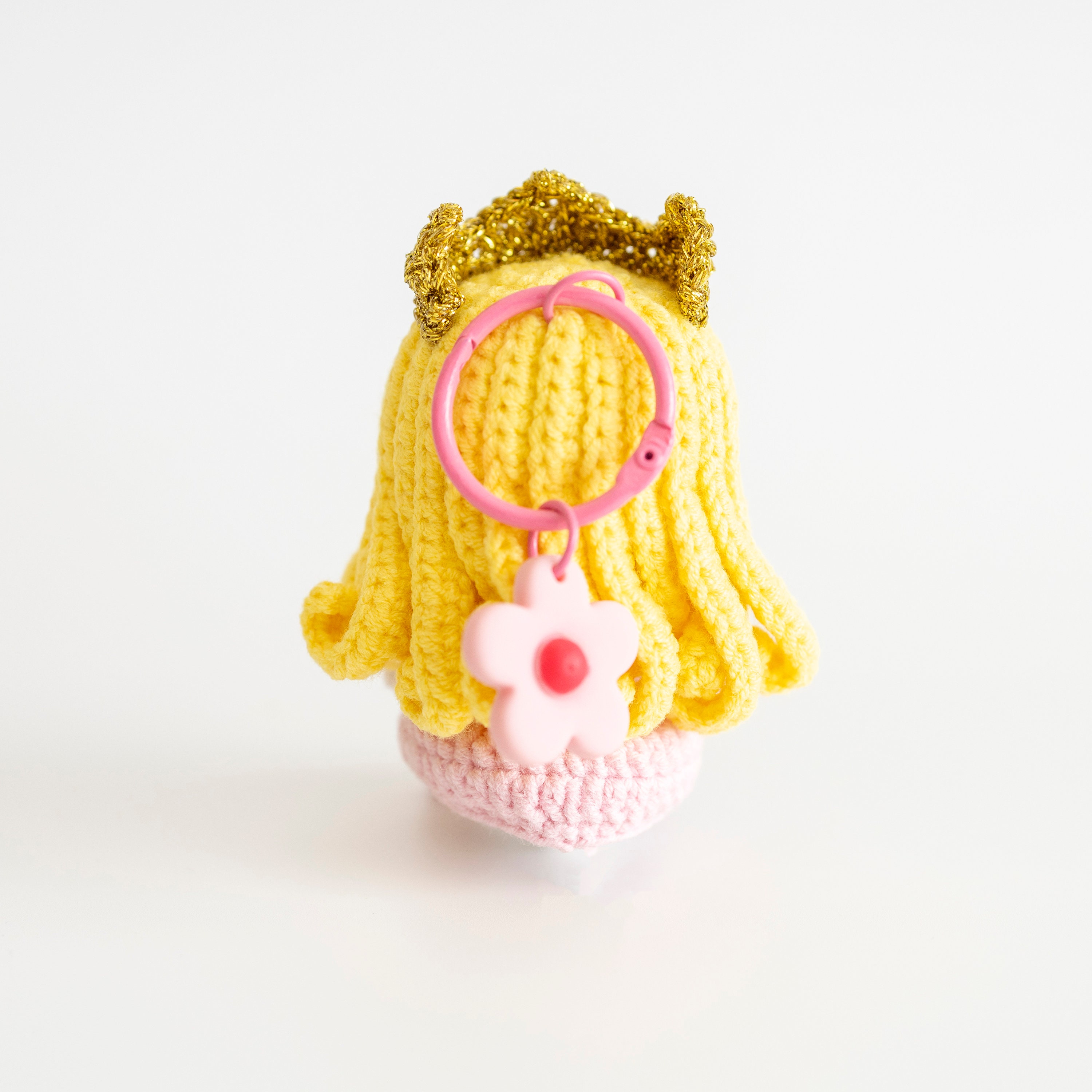 Crochet Princess Doll, Princess Keychain, Amigurumi Princess Keychain ...