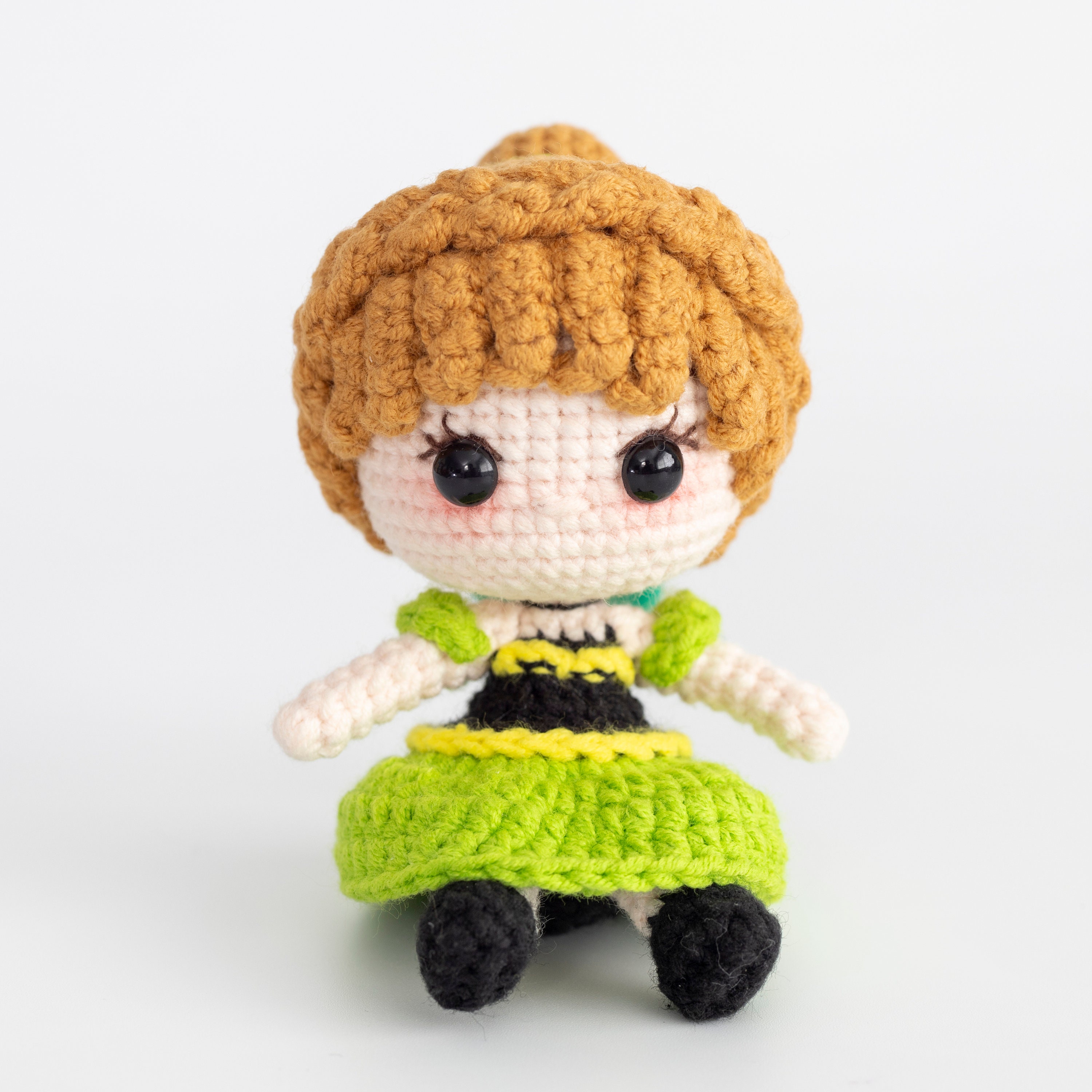 Crochet Princess Doll, Princess Keychain, Amigurumi Princess Keychain ...