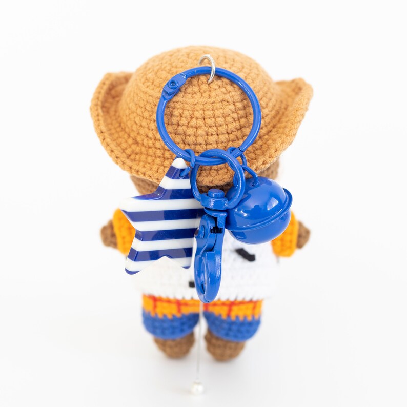 Crochet Chipmunk Keychain, Handmade Chipmunk Car Hanging, Handmade ...