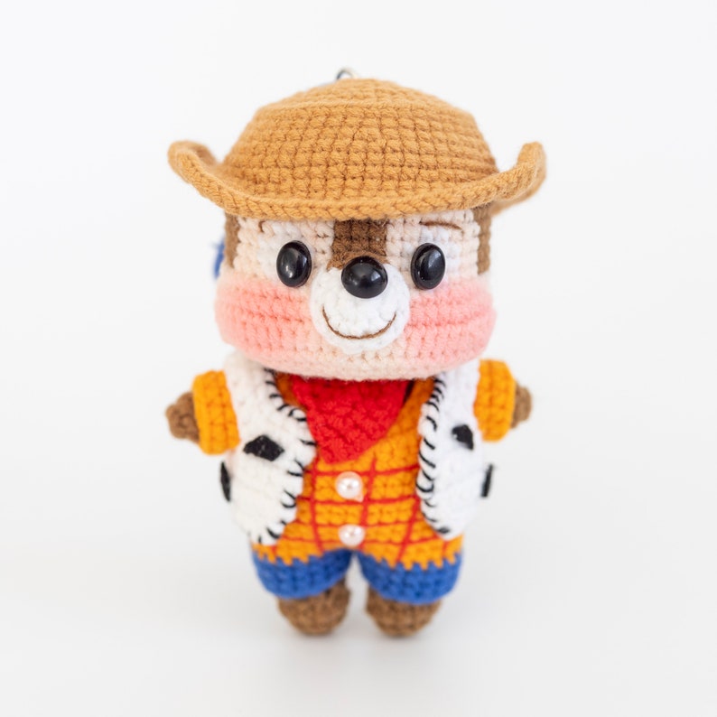 Crochet Chipmunk Keychain, Handmade Chipmunk Car Hanging, Handmade ...