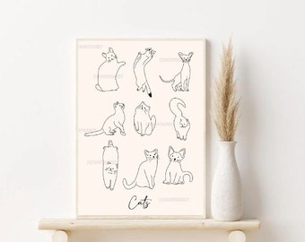 Crazy Cat Lady Art | Etsy