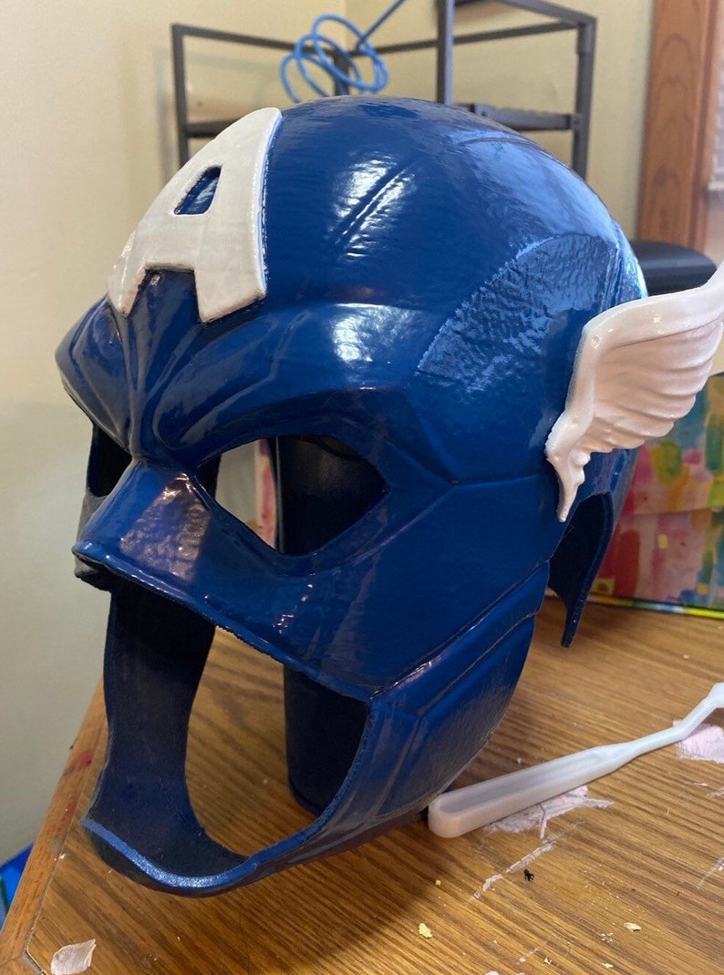 Captain America Display Cowl - Etsy