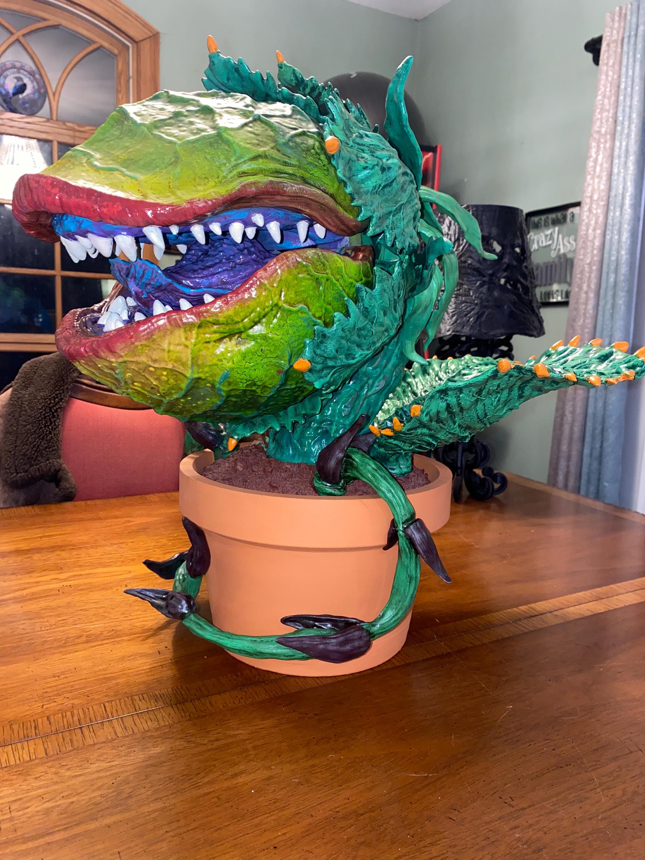 3D Printed Audrey II Replica - Little Shop of Horrors Fan Art (19 Inch ...