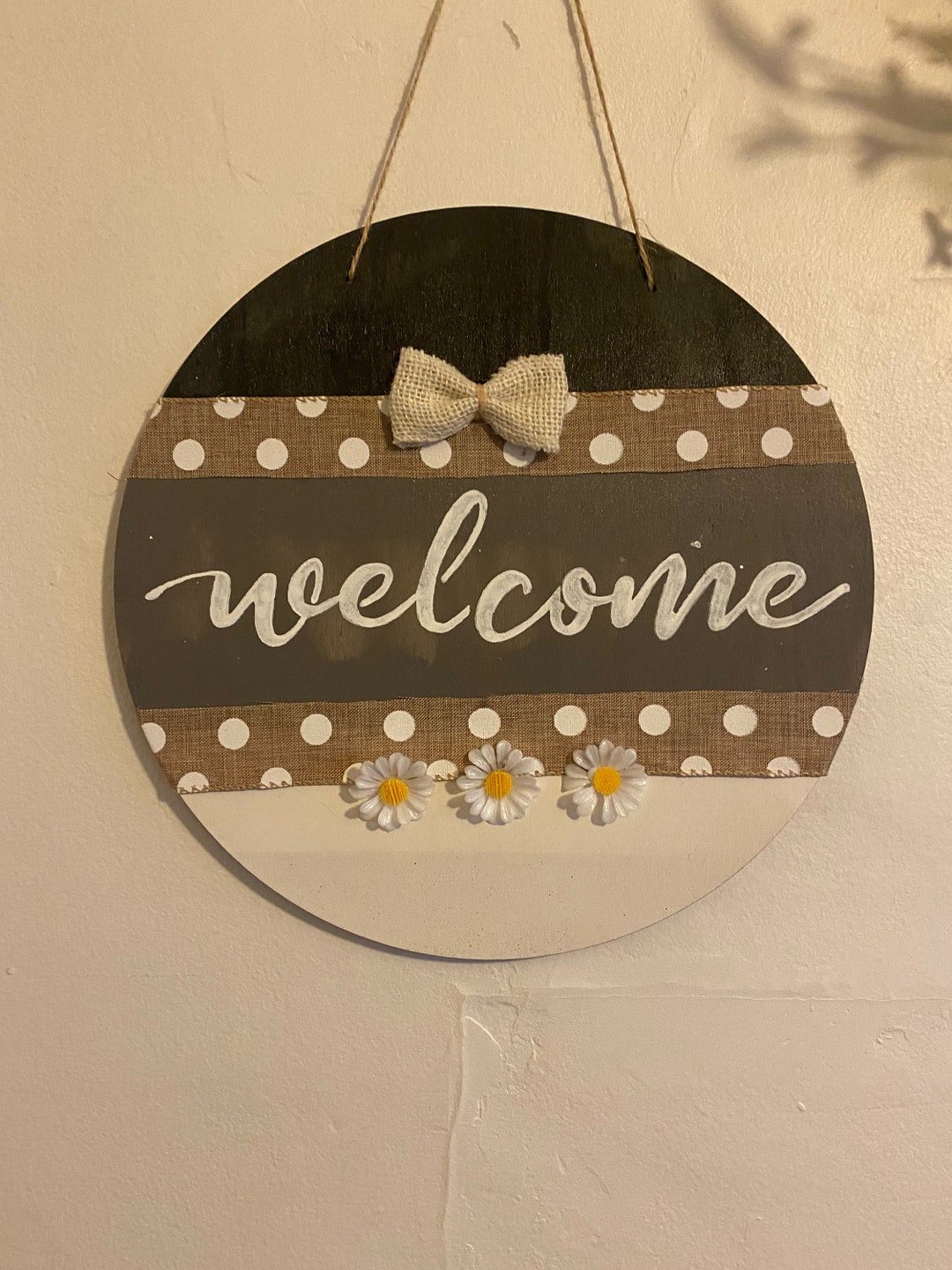 Circle Wood Sign - Etsy