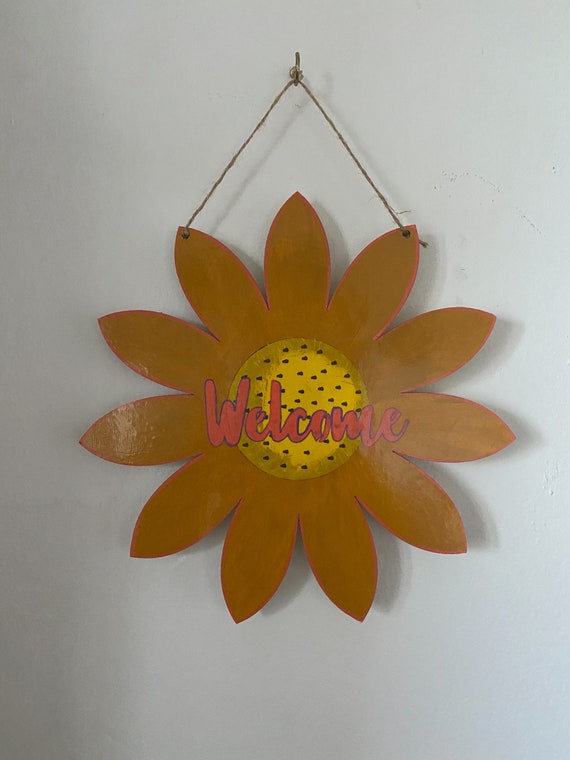 Sunflower Welcome Sign - Etsy