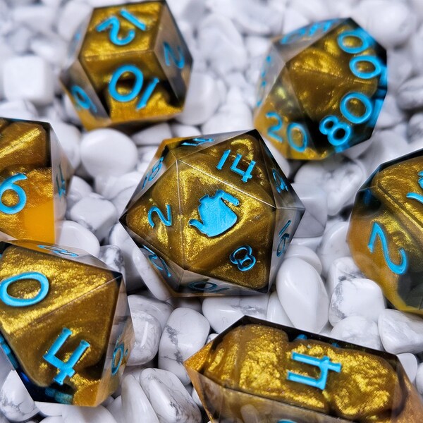 Gold Dice Set - Etsy