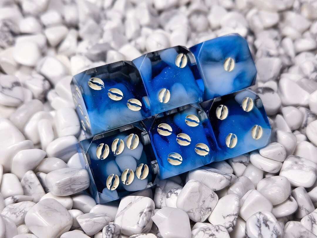 Moonlit Forest D6 Sharp Edge Polyhedral Dice Set, Dungeons and Dragons ...