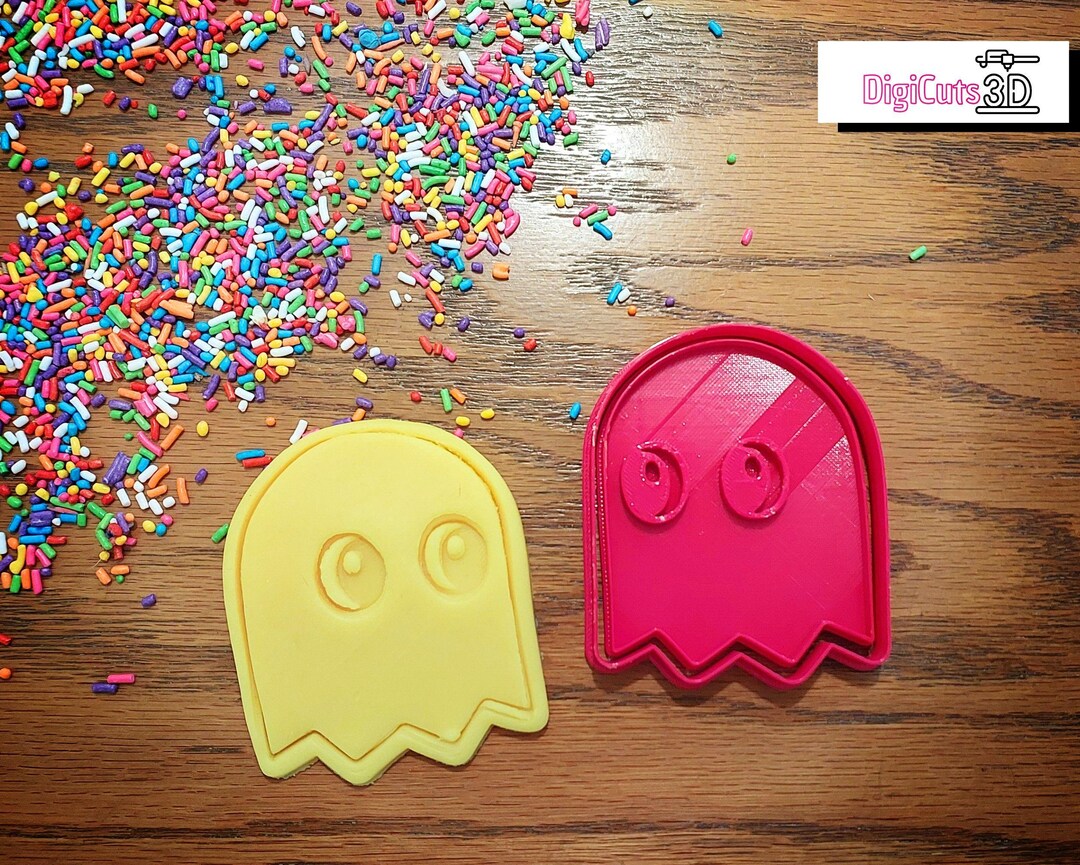 Pacman Ghost Cookie Cutter Retro Game Inspired 3D Printed for Nostalgic ...