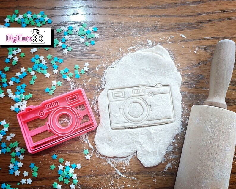 Plastic Cookie Cutter 3D Printed of Photo Camera, Travel Theme for ...