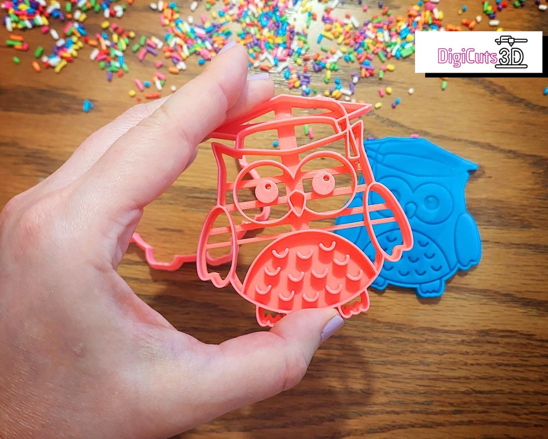 Graduation Owl Cookie Cutter 3D Printed Perfect for Graduation ...