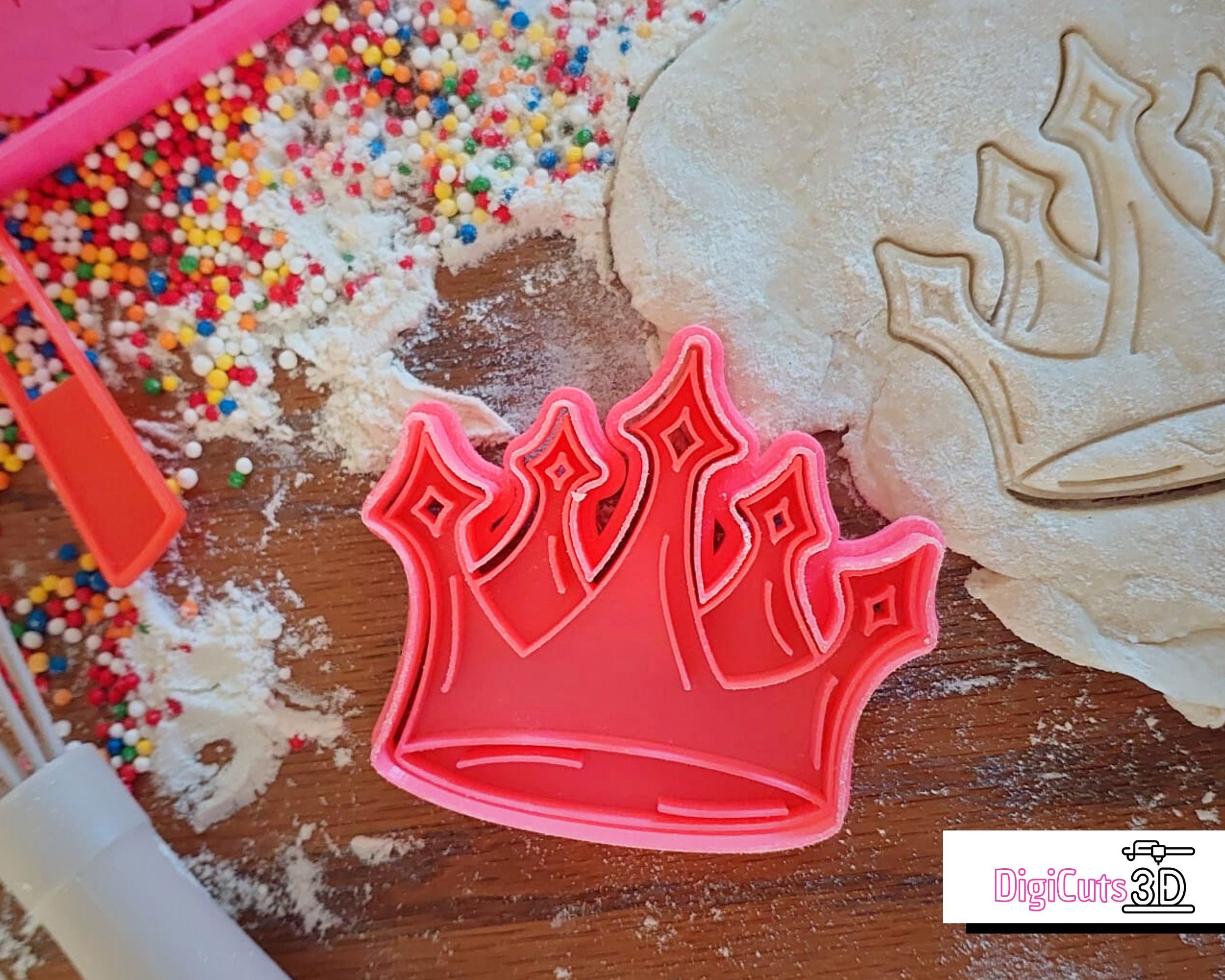 Plastic Cookie Cutter of Esther's Crown for Purim Festivity 3D Printed ...