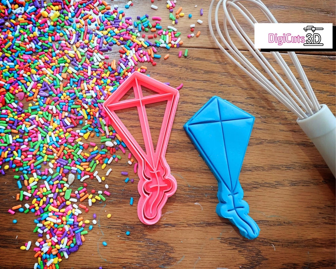 Plastic Cookie Cutter of the Sky Kite 3D Printed for Cookie Dough - Etsy