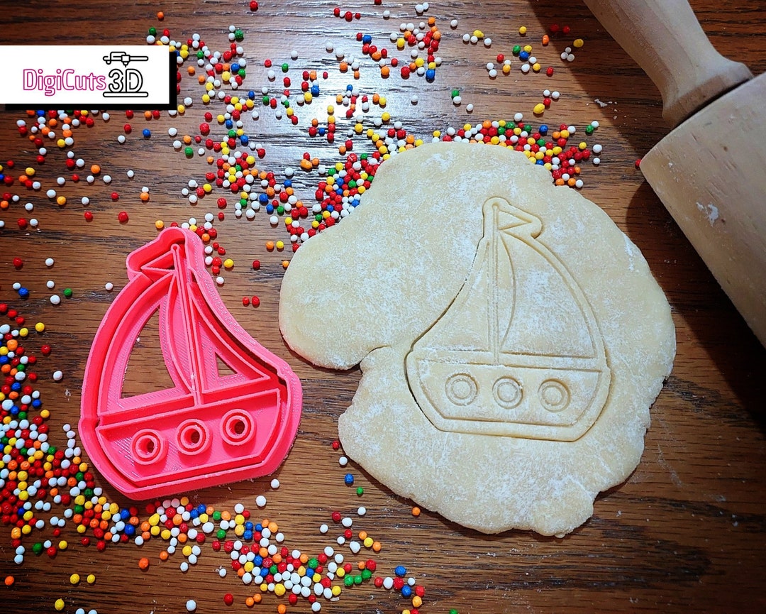 Plastic Cookie Cutter 3D Printed of Sailing Ship, Nautic Theme for ...