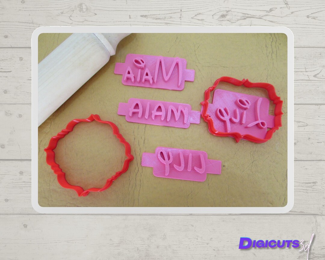 Customized Cookie Cutter Shape and Name 3D Printed - Etsy
